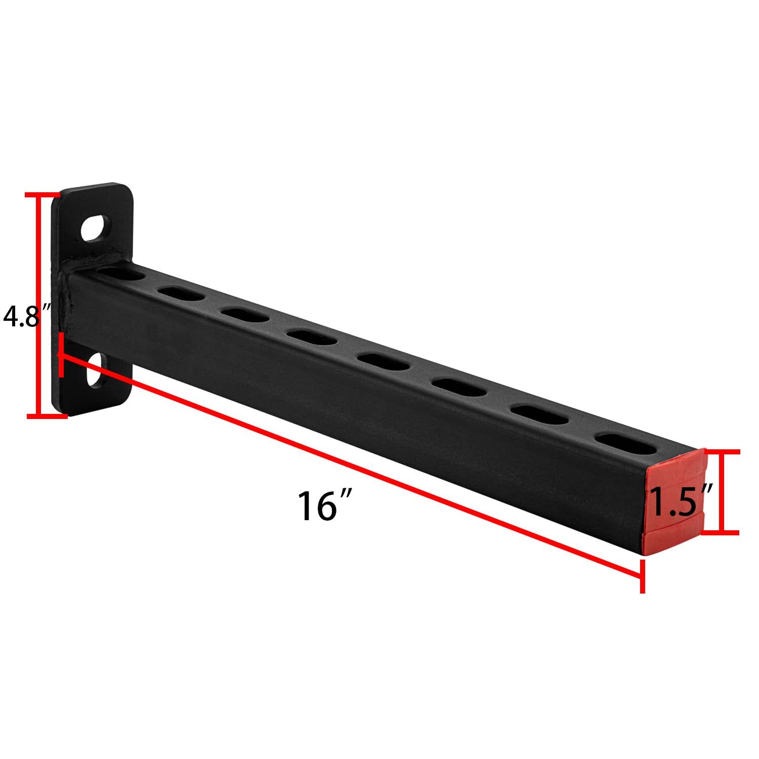 Snapklik.com : 2 Pack Steel Shelf Bracket,Black Powder-Coating,Display ...
