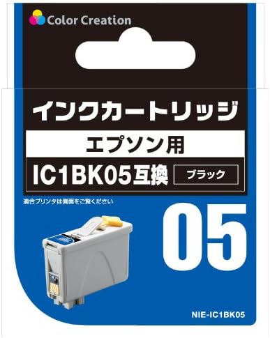 Amazon.co.jp: カラークリエーション EPSON IC1BK05互換 ブラック NIE-IC1BK05 : パソコン・周辺機器