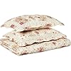 Amazon.com: Greenland Home Antique Rose Full/Queen Quilt Set, Ecru ...