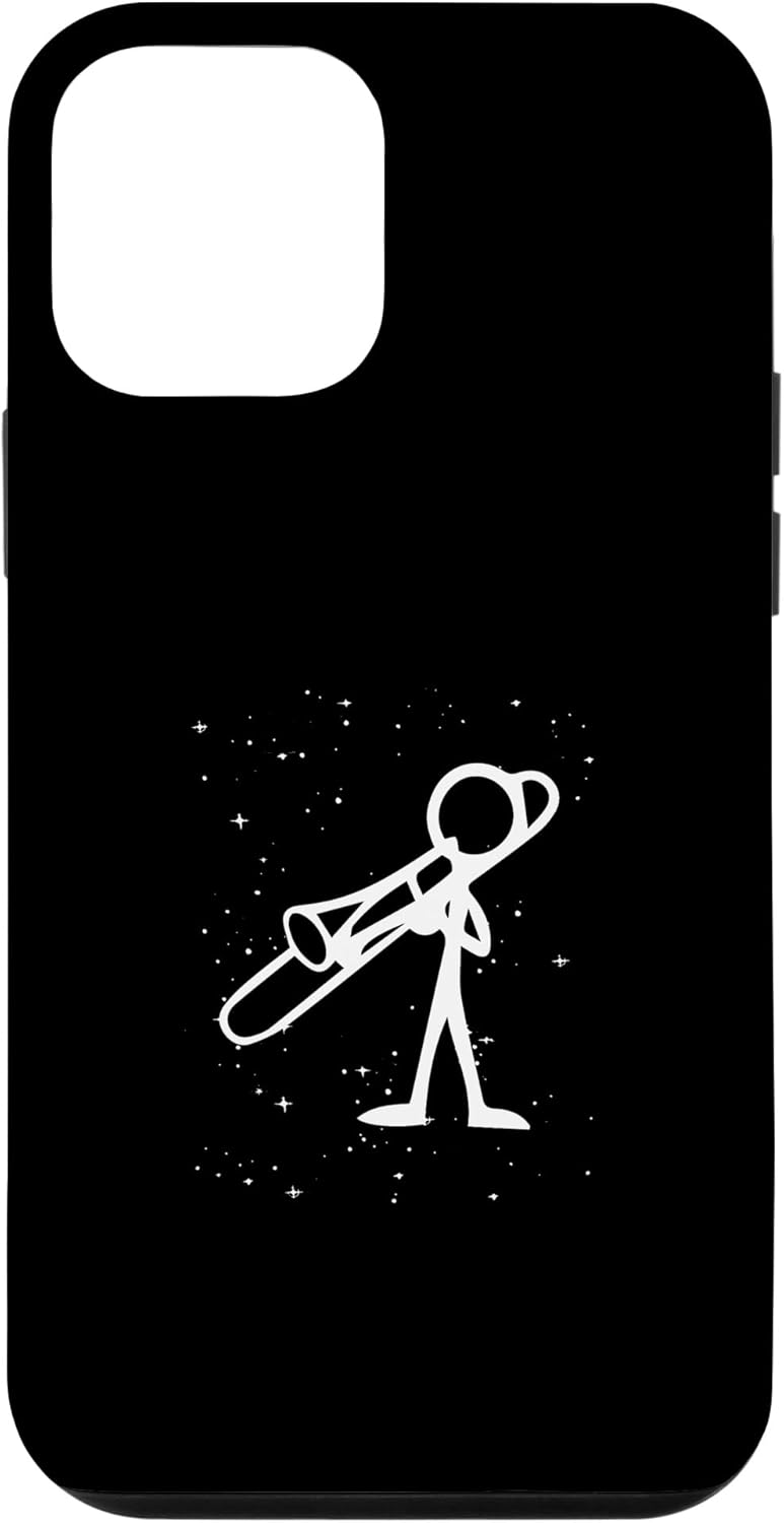 Amazon.com: iPhone 12 mini Trombone Player Stick Figure Trombone Music ...