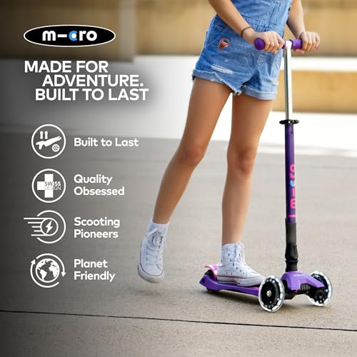 Snapklik.com : Micro Kickboard - Maxi Deluxe Foldable LED - Three ...