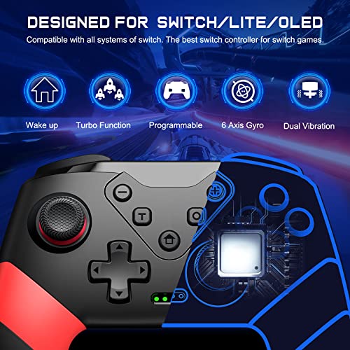 Snapklik.com : NinjaPlusOX Switch Controller, Wireless Switch Pro Controller For Nintendo Switch ...