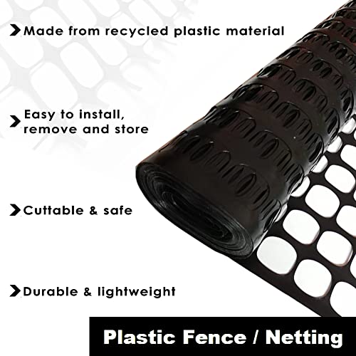 Snapklik.com : Fafaland Safety Fence Garden Netting Roll 4 X 100 Feet