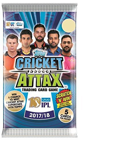 Buy Topps Cricket Attax Trading Card Game 2017/18 - 125 Packets Online ...