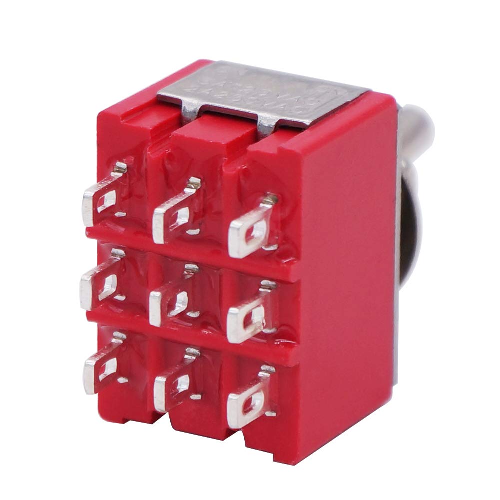 Snapklik.com : Twidec/4Pcs Mini Toggle Switch 3PDT 3 Position 9 Pins ON ...