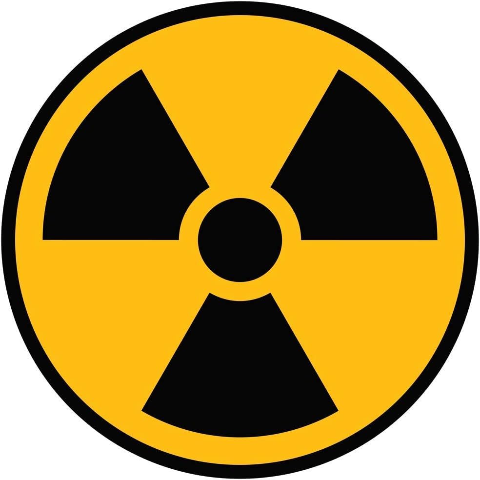 Amazon.com - Nuke Radioactive Nuclear Radiation Warning Symbol Vinyl ...