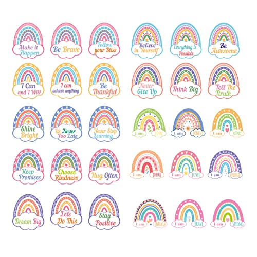30 PCS Boho Rainbow Classroom Decor Teacher Positive Sayings A | Shop ...