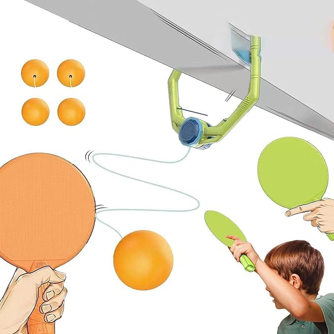 Buy THE BRAIN GYM FACTORY-Table Tennis Self Training Set | Children's ...