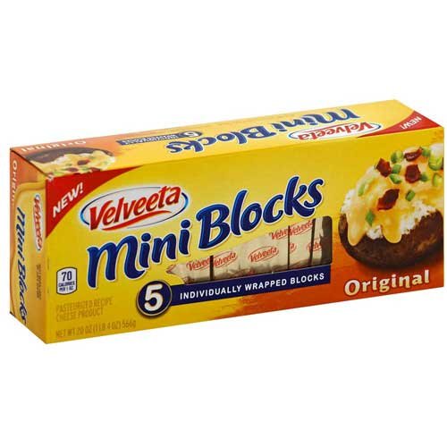 Amazon.com : Velveeta Original Mini Block, 1.25 Pound - 12 per case ...
