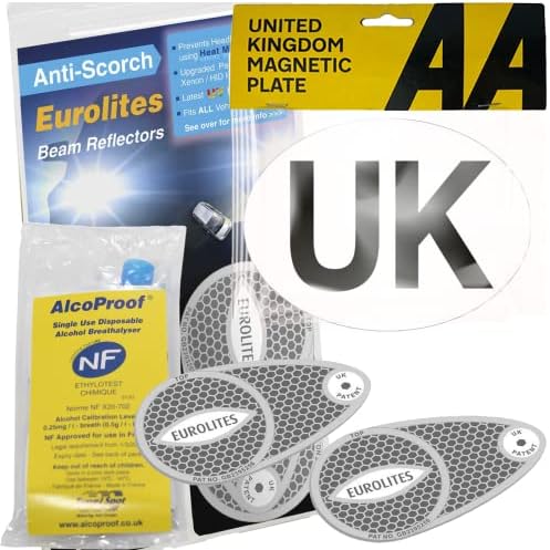 Xtremeauto 3pc European Driving Kit - Eurolites Beam Deflectors Benders ...