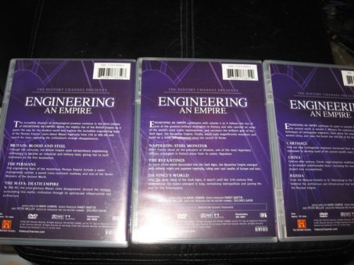 ENGINEERING AN EMPIRE; 3 DVDS; CARTHAGE,CHINA,RUSSIA & BRITAIN ...
