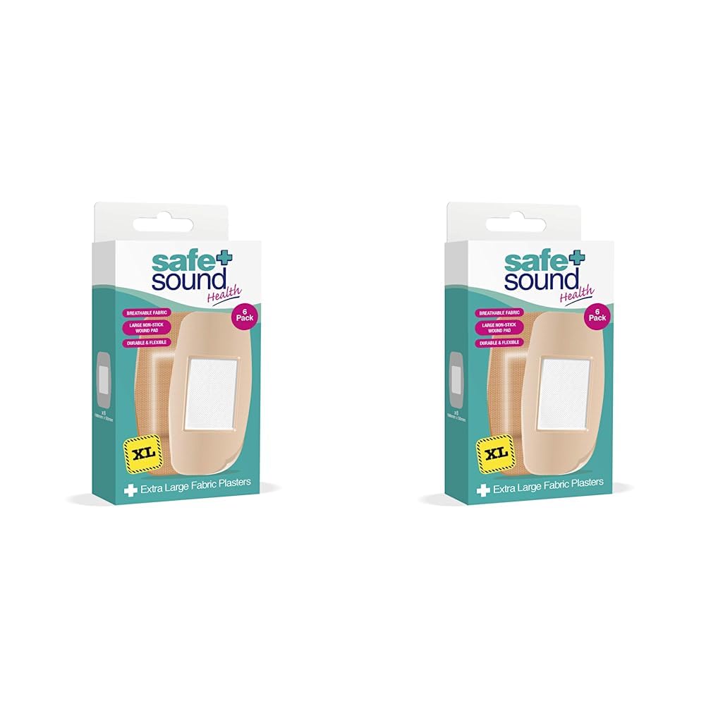 Safe and Sound Extra Large Fabric Plasters. Breathable Fabric. Durable ...