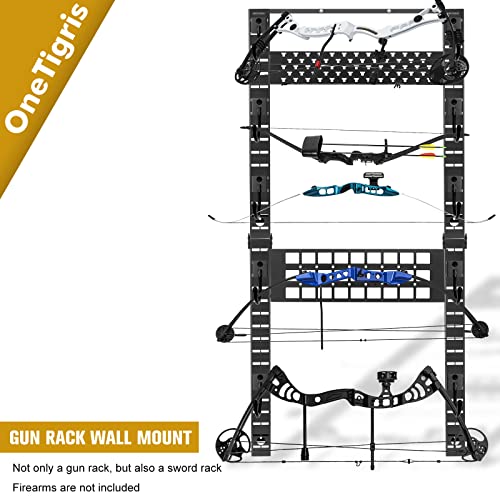 Snapklik.com : OneTigris Gun Rack Wall Mount -Hold Up 100lbs Indoor ...