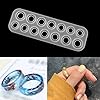 Amazon.com: Silicone Ring Mold 17 Cavities Resin Ring Mold Assorted ...