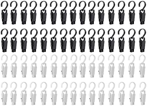 Amazon.com: Jiozermi 20 PCS Laundry Hooks Clip, Plastic Clothes Pins ...