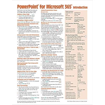 Microsoft 365 PowerPoint Quick Reference Guide - Chile | Ubuy