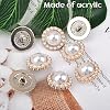 Amazon.com: URROMA 30 Pcs Faux Pearl Buttons, Gold Retro Vintage Pearl ...