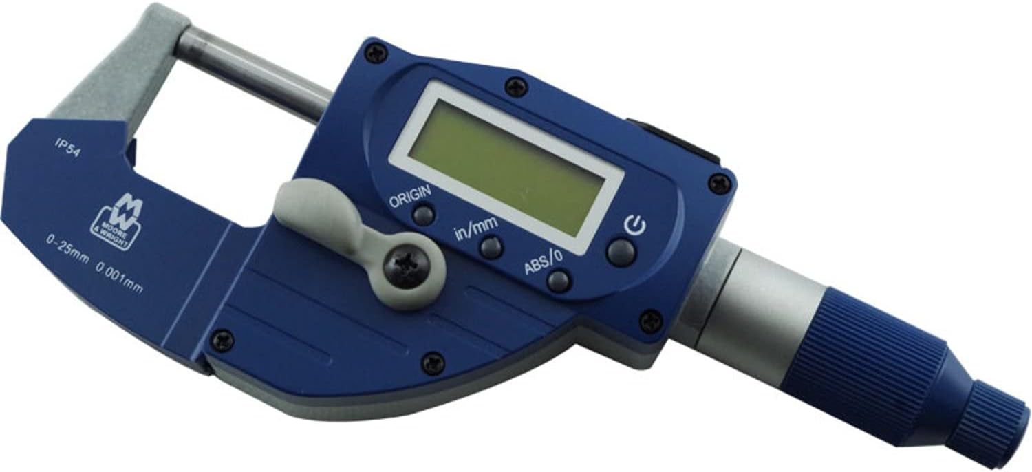 Moore and Wright MEB-MW202-01DABS Digital Snap Micrometer 25mm (1 inch ...