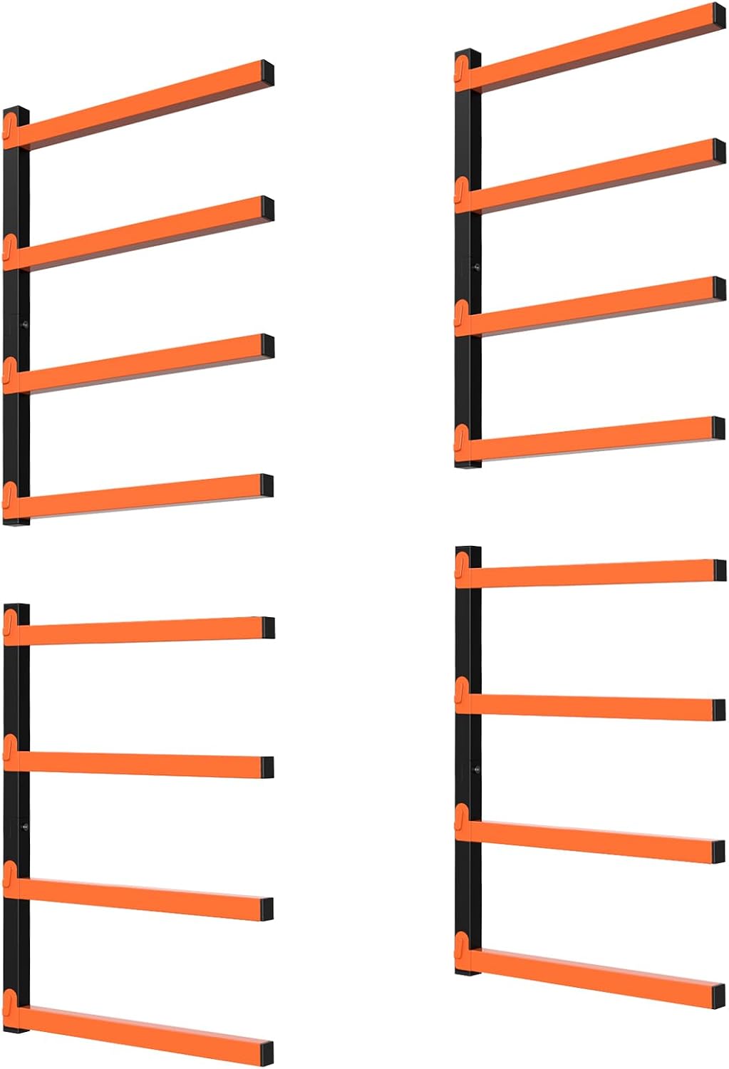 Amazon.com: OUSHENG 8-Level Lumber Storage Rack, Firewood Holder Wall ...