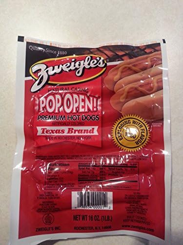 Amazon.com: Zweigle's Hot Dogs Reds (24 Packs of 6 Hot Dogs) : Grocery ...