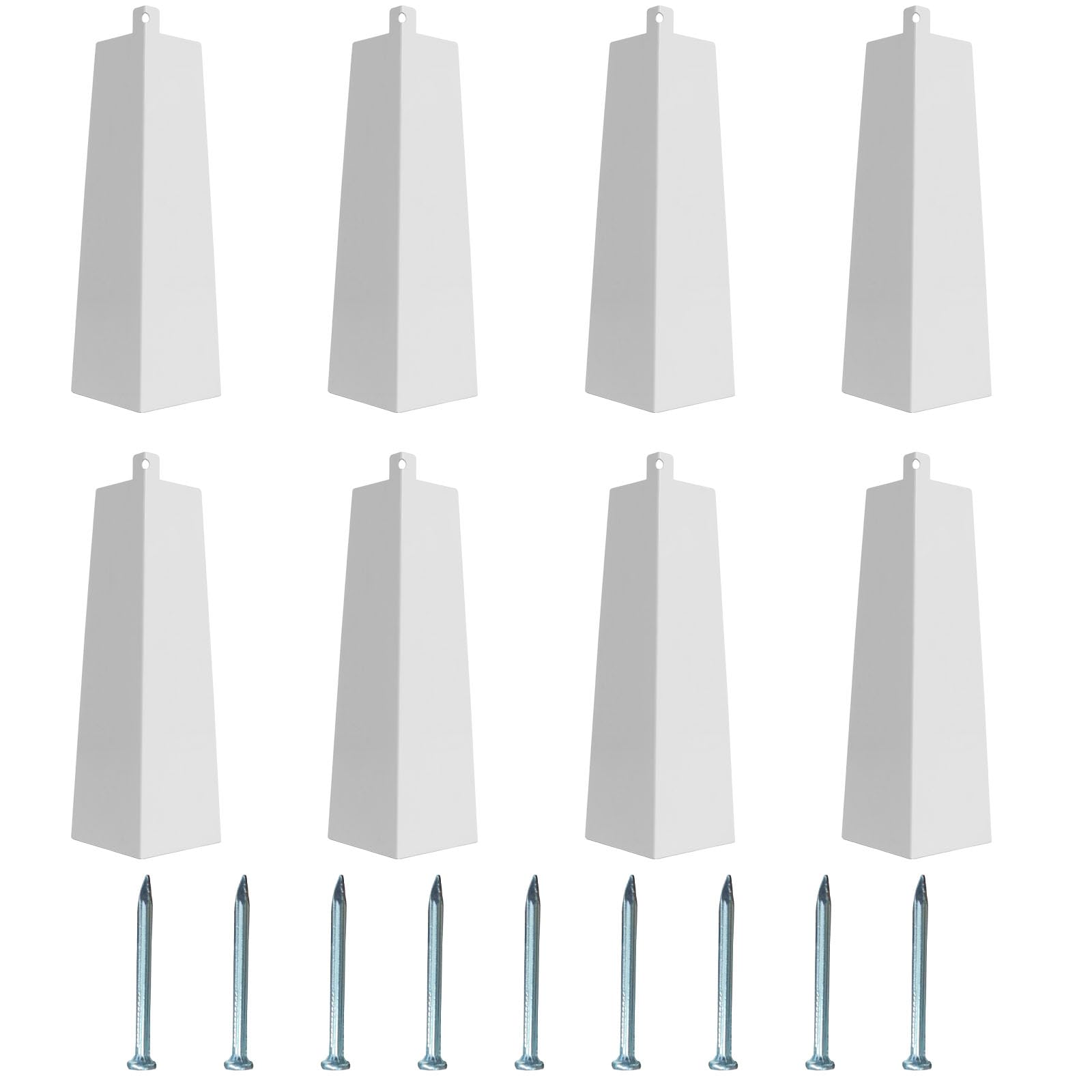 8 PCS Aluminum Siding Corners 8 inches,Outside Siding Corner Caps with ...