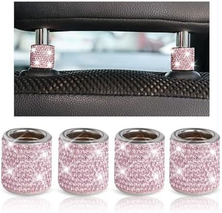 Amazon.com: Osilly Car Bling Headrest Collars, 4 Pcs Car Head Rest ...