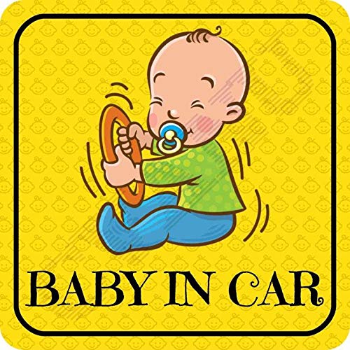 CVANU Baby in Car Kids Safety Warning Sticker for Driver, Safety ...