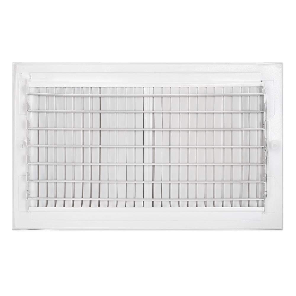 EZ-FLO 61662, 14 inch (W) x 8 inch (H), White Two-Way Ventilation Steel ...