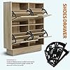 VOLO 3 Layer Shoe Rack Fittings – Black Shoe Drawer Hinges for Cabinets ...