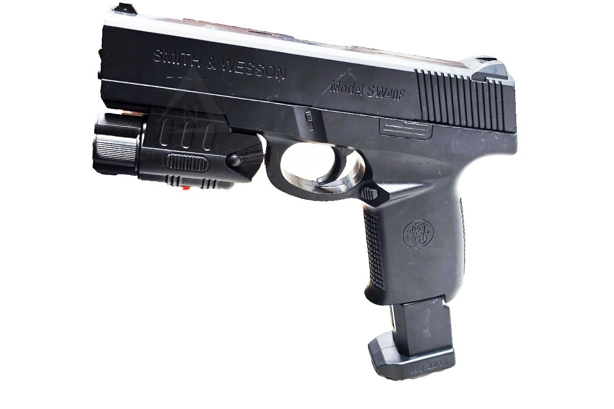 NOH® Smith Wesson Gun with Laser Light M1911 Gas Blowback Airsoft ...