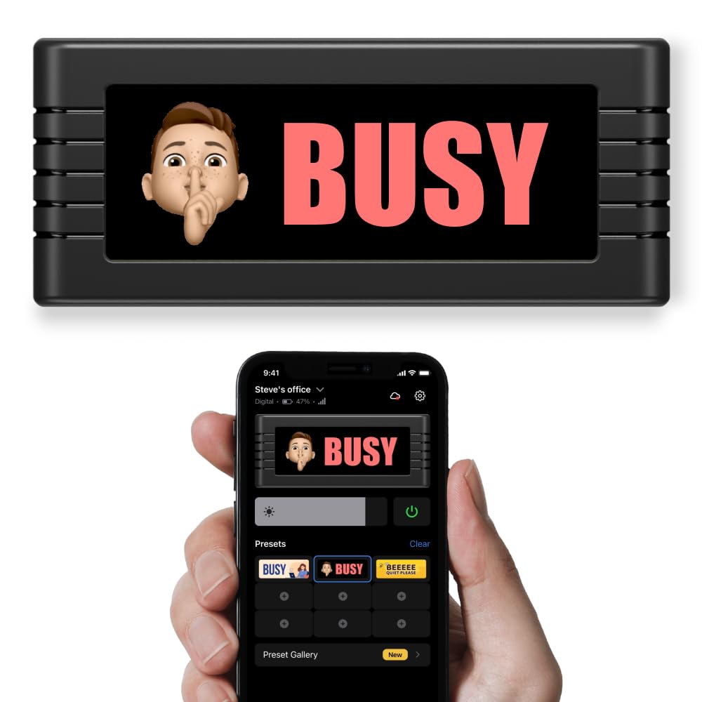 Amazon.com : The BusyBox D (digital) smart sign, with HD screen. For Work From Home, Creators ...
