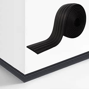 Paintable Baseboard Trim, Peel and Stick Moulding Trim for Wall, 4 Inch ...