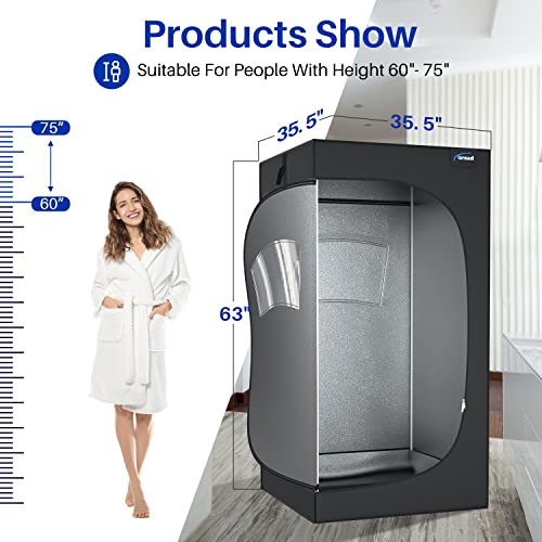 TOREAD Sauna and Cold Plunge XL Combo-Portable Steam Home Sauna Box for ...