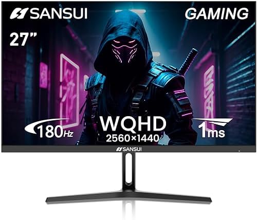 KOORUI 27” WQHD (2560 x 1440p) Gaming Monitor 170Hz(Supports 144Hz ...