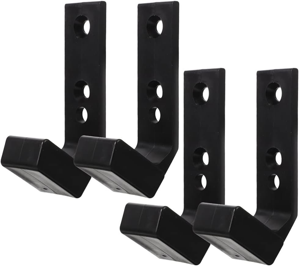 Amazon.com : VOSAREA 4pcs Wall Mounted Barbell Rack Gym Bar Wall Rack ...