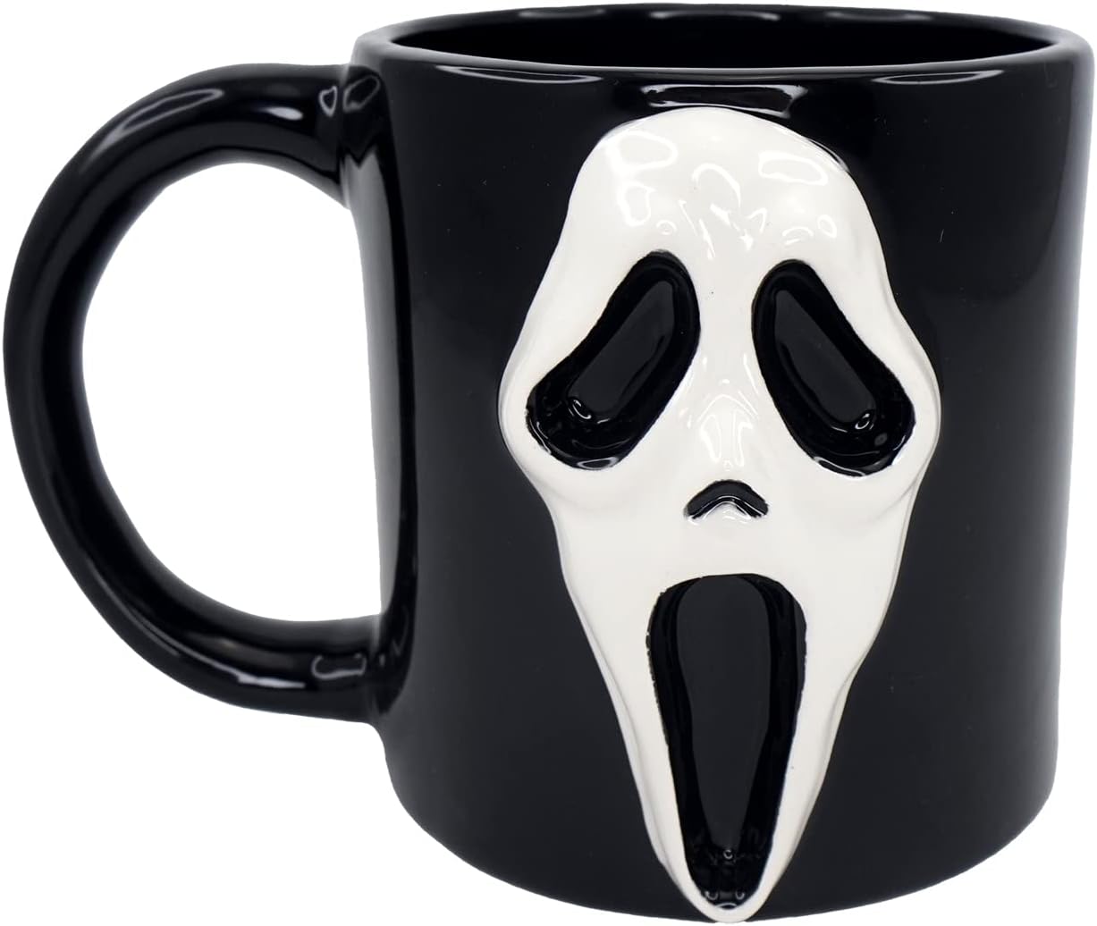 Ghostface Logo Scream Mask 20oz Sculpted Mug : Amazon.ca: Home