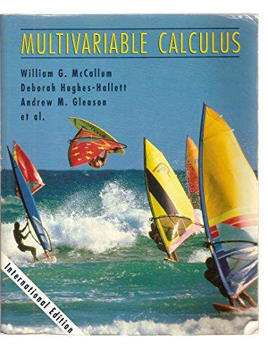 Multivariable Calculus: McCallum, William G.: 9780471194286: Amazon.com ...