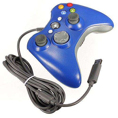Amazon.com: Blue Wired USB Game Pad Controller For Xbox360 Xbox 360 ...