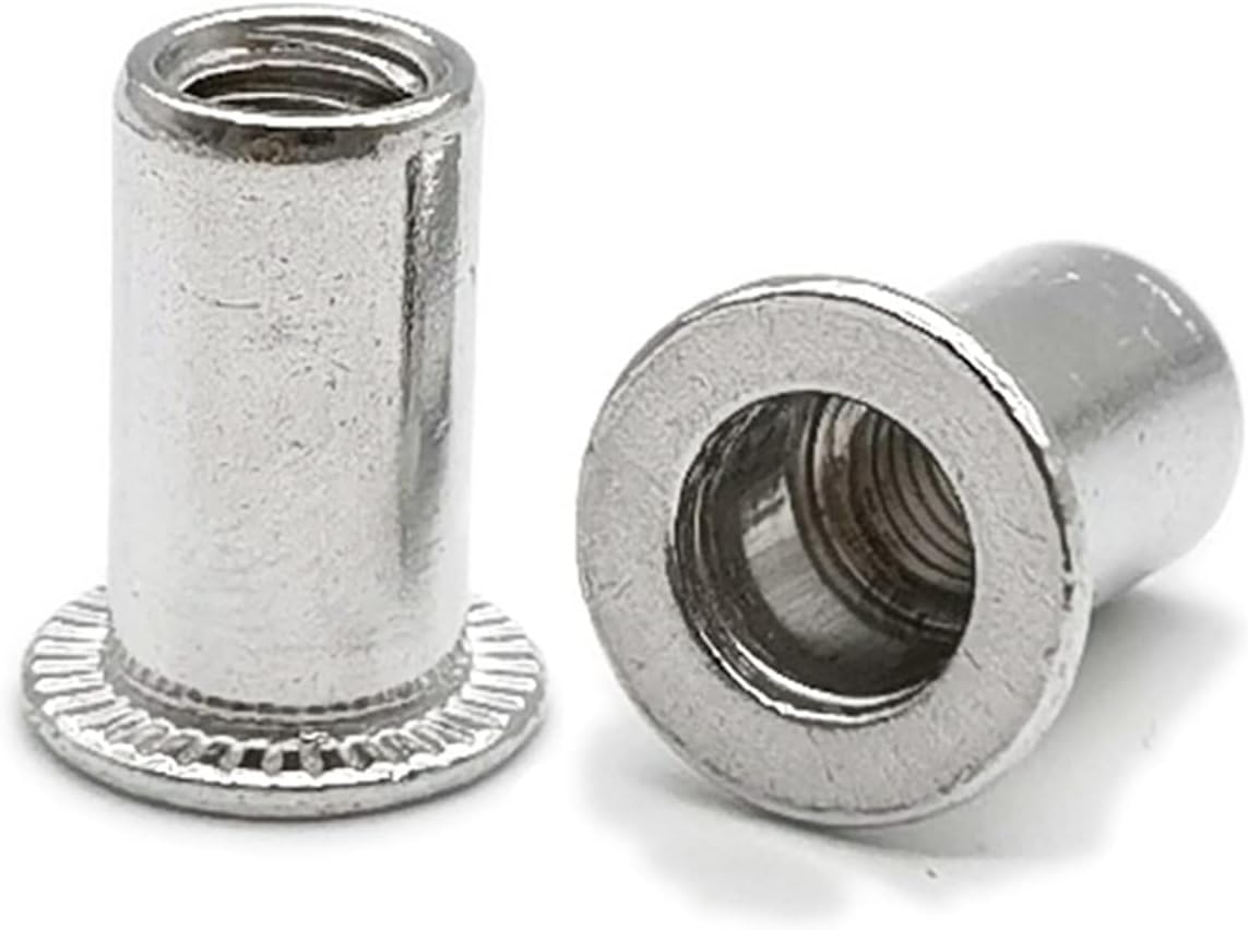 Amazon.com: ZIFARM Nuts, Aluminum Metric Flat Head Blind Thread Insert ...