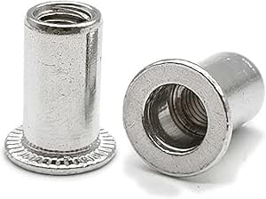 Amazon.com: ZIFARM Nuts, Aluminum Metric Flat Head Blind Thread Insert ...