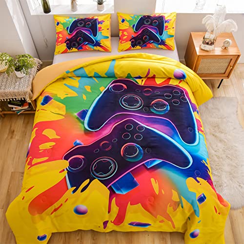 Aimuan Gaming Bedding Sets Gamer Room Decor 3D Gamepad Video Games Twin ...