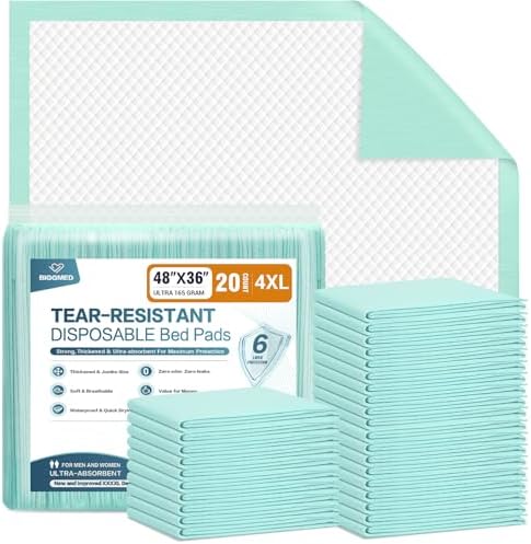 Amazon.com: MIDPLUS Disposable Bed Pads 40"X40" (25pcs) and 40"X60 ...