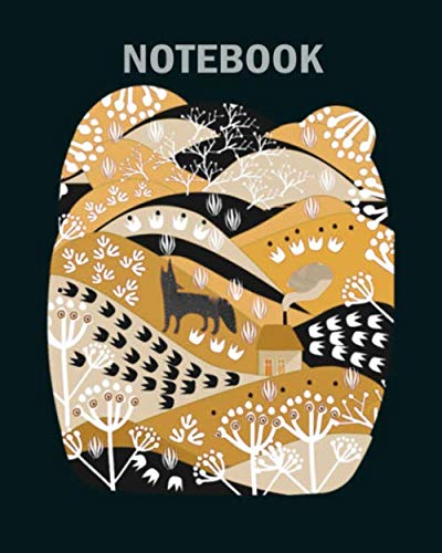 Amazon.co.jp: Notebook: animal illustrations - 50 sheets, 100 pages - 8 ...
