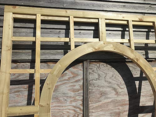 SMILES Wooden Garden Small Chinese Moon Gate Trellis | Garden Outdoor Store