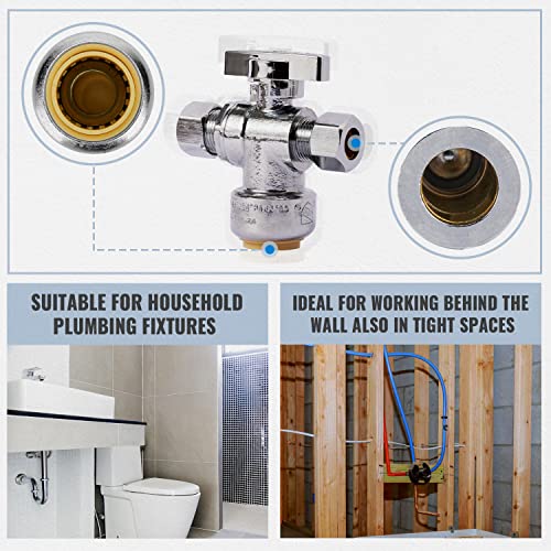 Snapklik.com : SUNGATOR Dual Compression Outlet Stop Valve, 1/2 Push-to ...