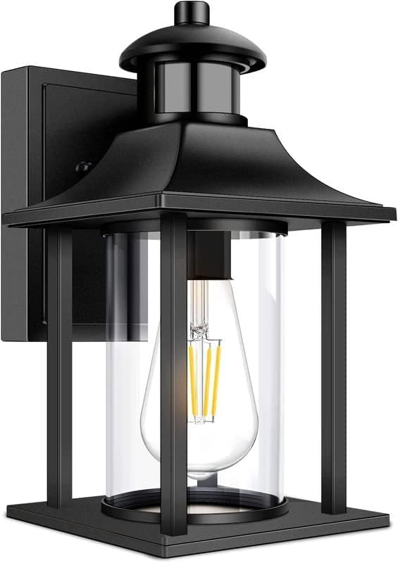 Lamomo Outdoor Wall Light,Motion Sensor Outdoor Wall Light with Bulb ...
