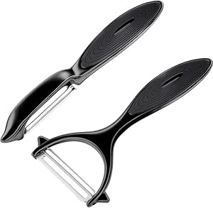 Amazon.com: Premium Vegetable Peeler Set – Ultra Sharp Stainless Steel Blades with Non-Slip ...