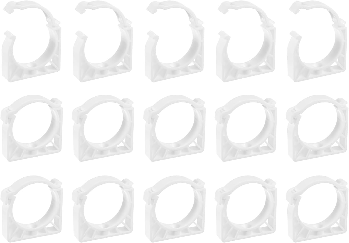 uxcell 12Pcs PPR Water Pipe Clamps, Plastic U Shaped Pipe Clamps Clips ...