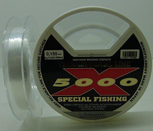 Colmic X-5000 | 0,185mm | 600m | 5,050kg : Amazon.de: Sport & Freizeit