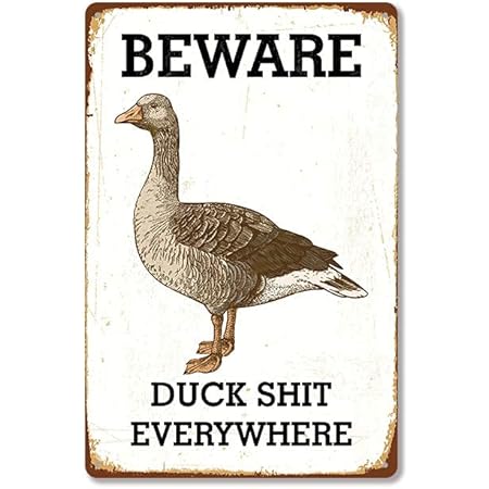 Amazon.com : Funny Chickens Duck Coop Sign Fluffy Hut-Last One in is A ...
